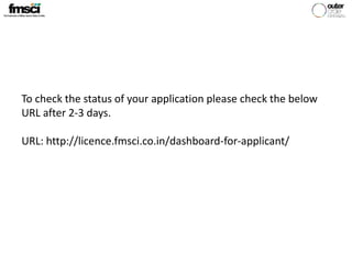 How to apply for a FMSCI Karting Licence? | PPTX
