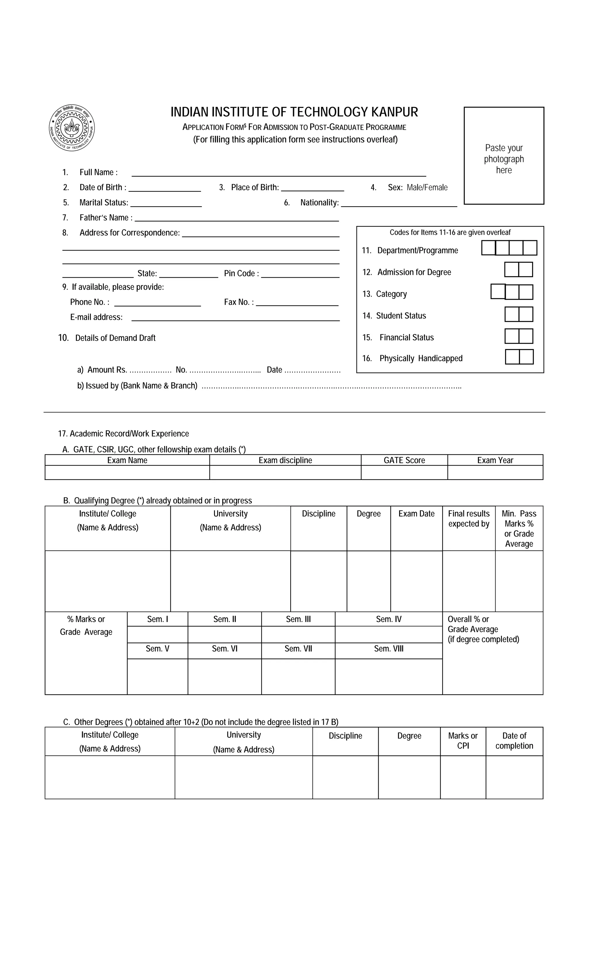 Application form | PDF