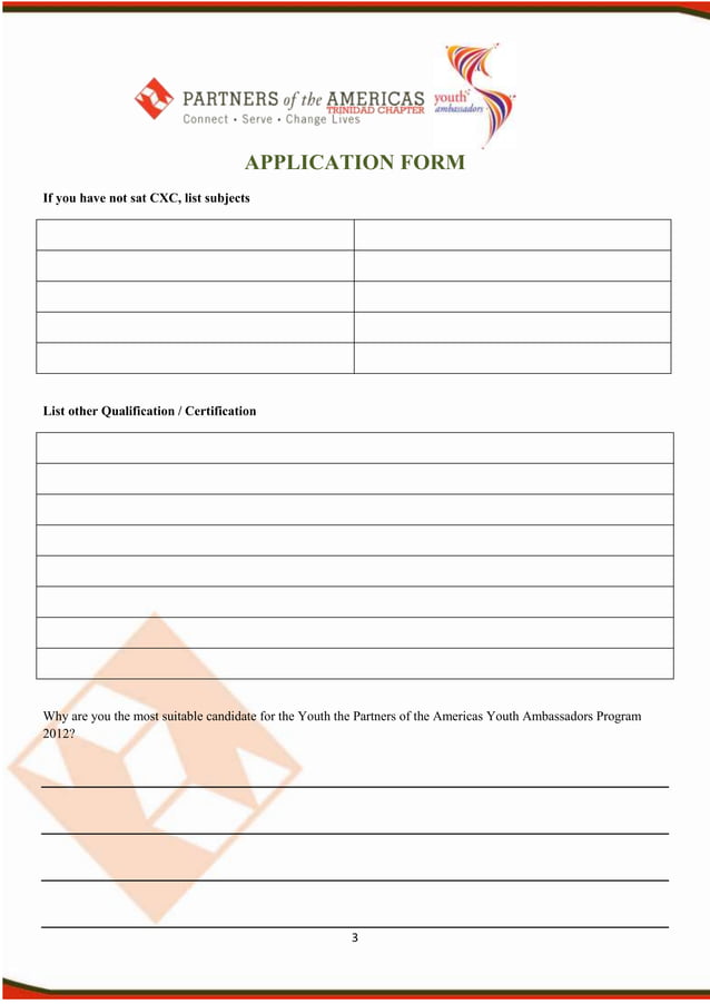 Application form | DOCX | Resume Writing and Advice | Job Search