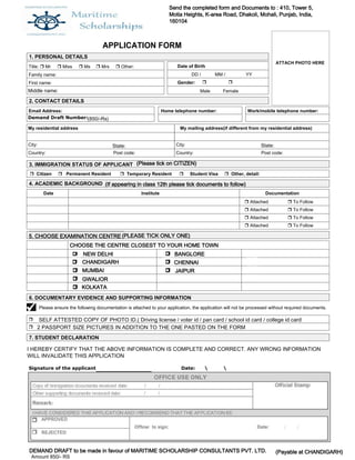 Application form | PDF