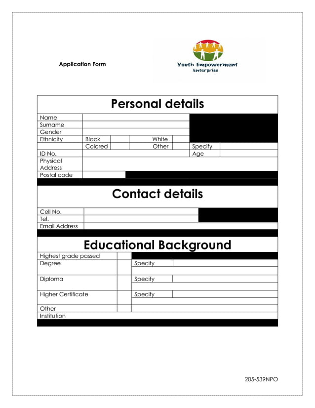 Application form | PDF