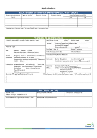 Application Form + Declaration + Terms And Condition | PDF