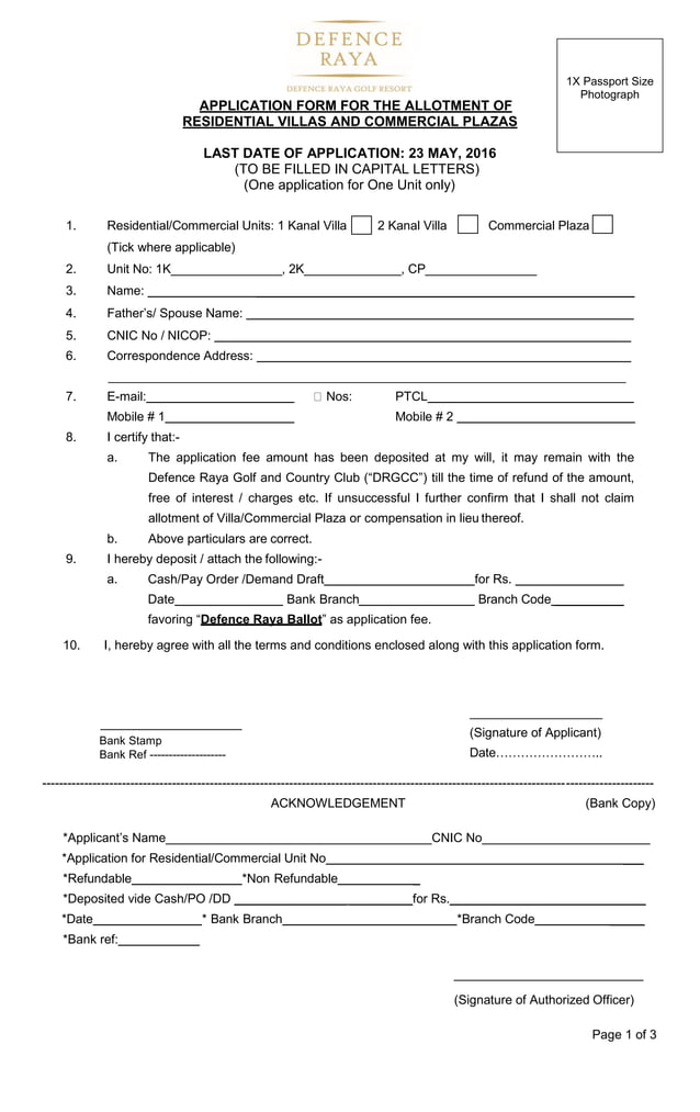 Application form dha | PDF
