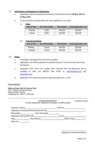 Application form dha | PDF