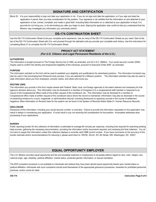 Application form ds174 | PDF