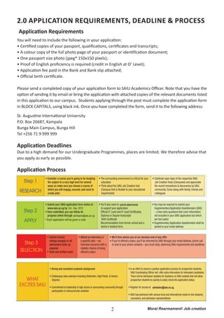 St. Augustine International University Application form | PDF
