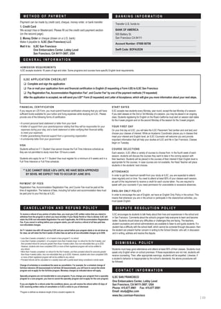 Application form ilsc san francisco 2010 | PDF