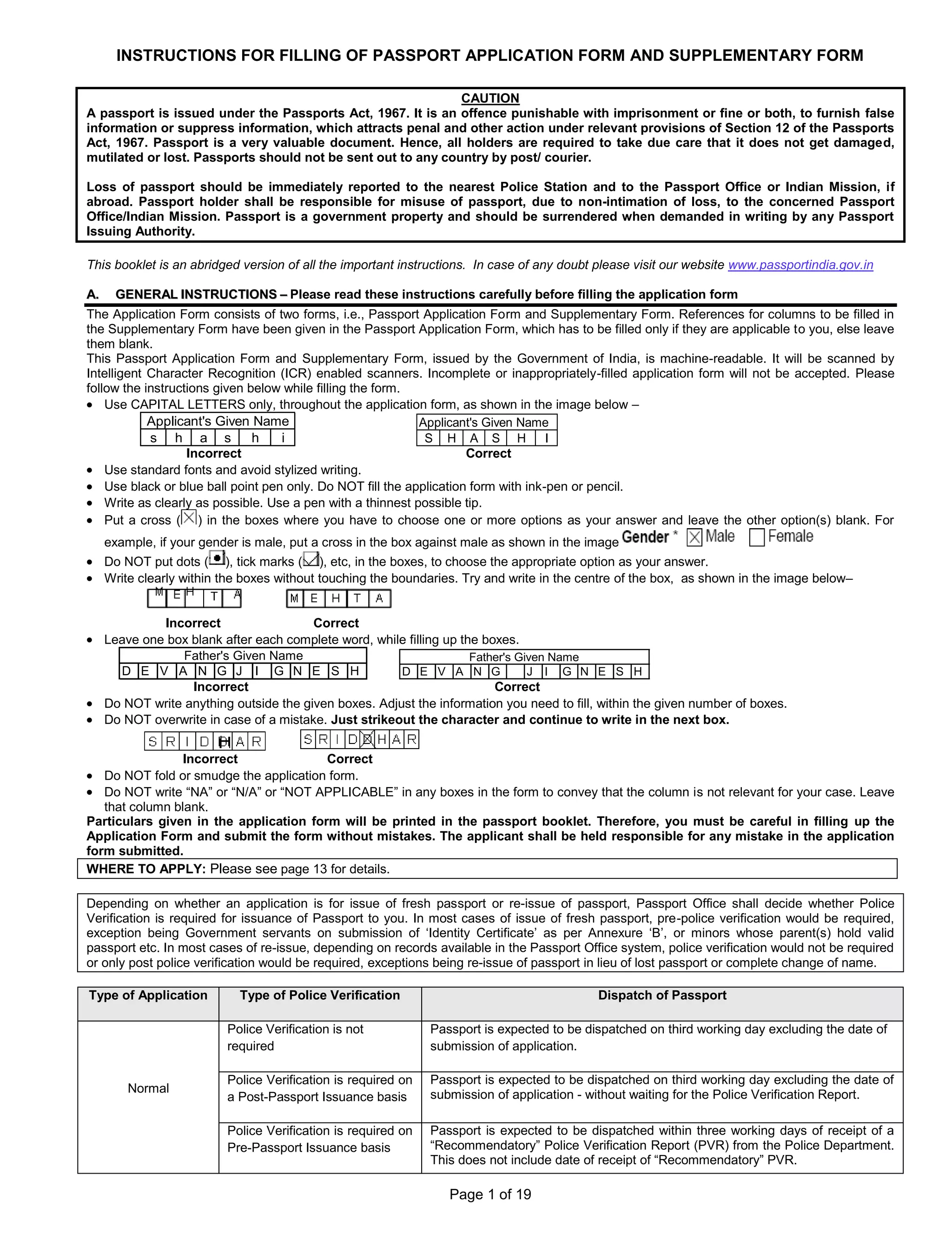 Applicationform instructionbooklet v3.0 | PDF