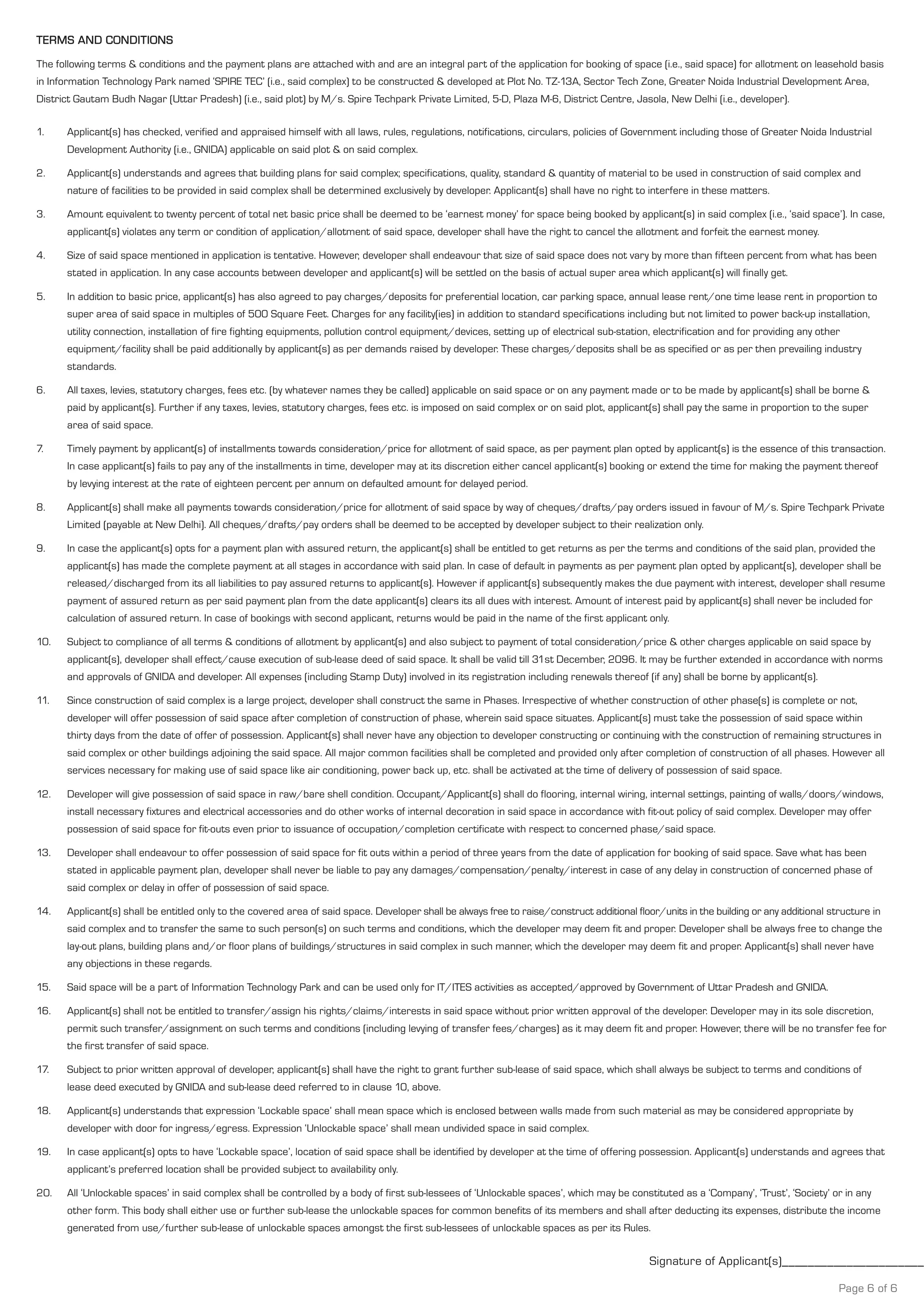 Application form world trade centre”wtc 9958959555 | PDF