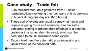 Application for pre-processing and visualization of electrodermal ...