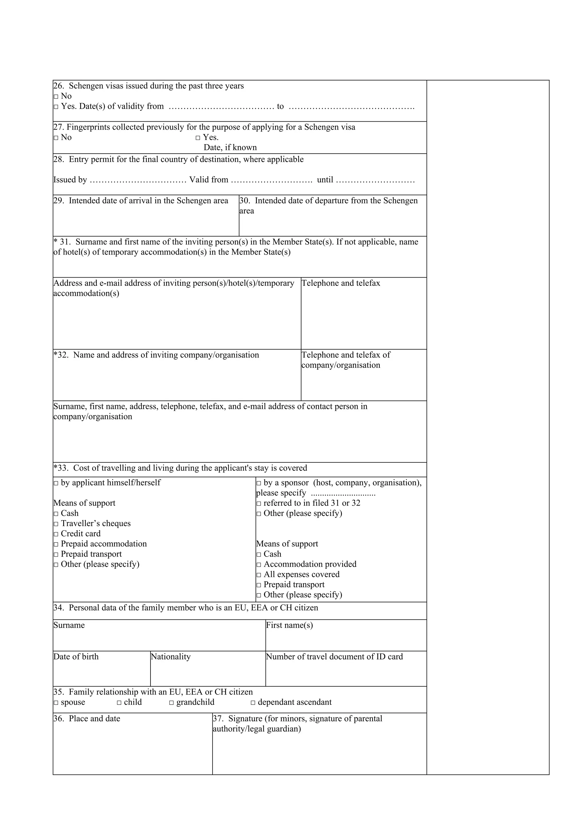 Application for schengen_visa | PDF | Travel Preparation and Advice | Travel