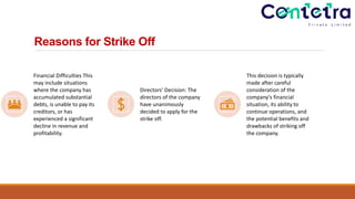 application for strike off a company | PPT