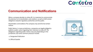 application for strike off a company | PPT