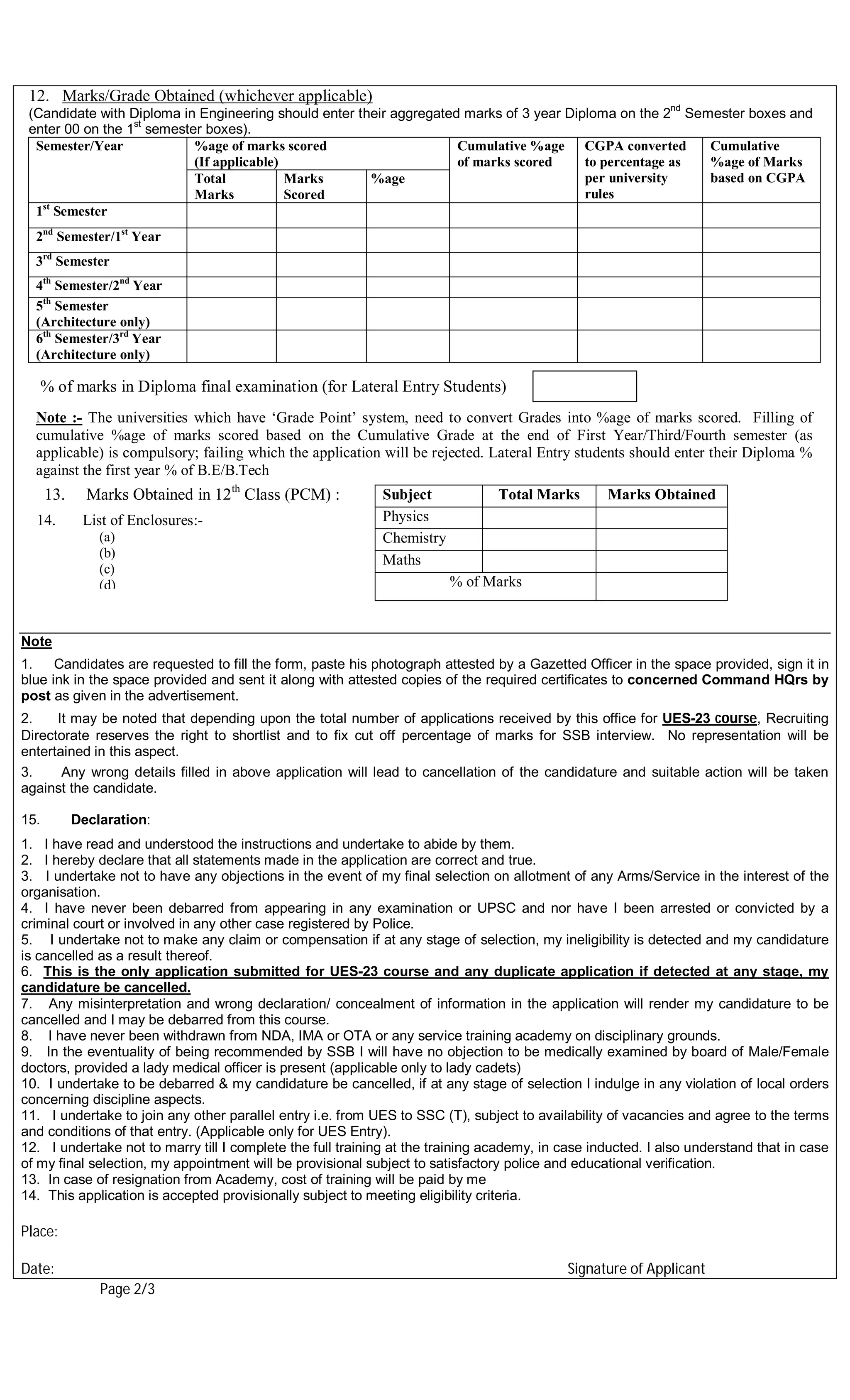 Application for ues | PDF