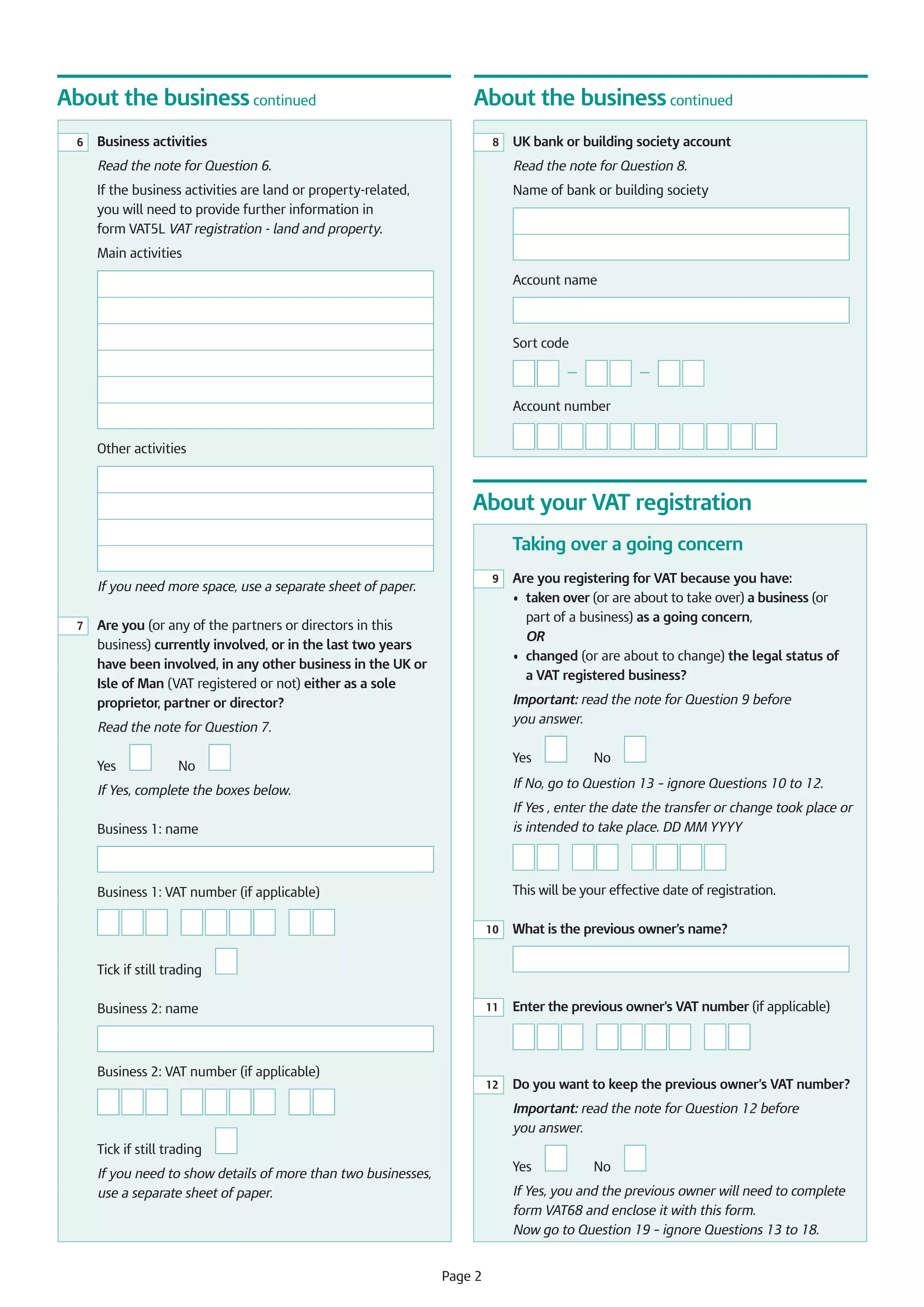 Application for vat registration uk | PDF