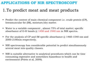 Application FTIR and NIR in food | PPTX
