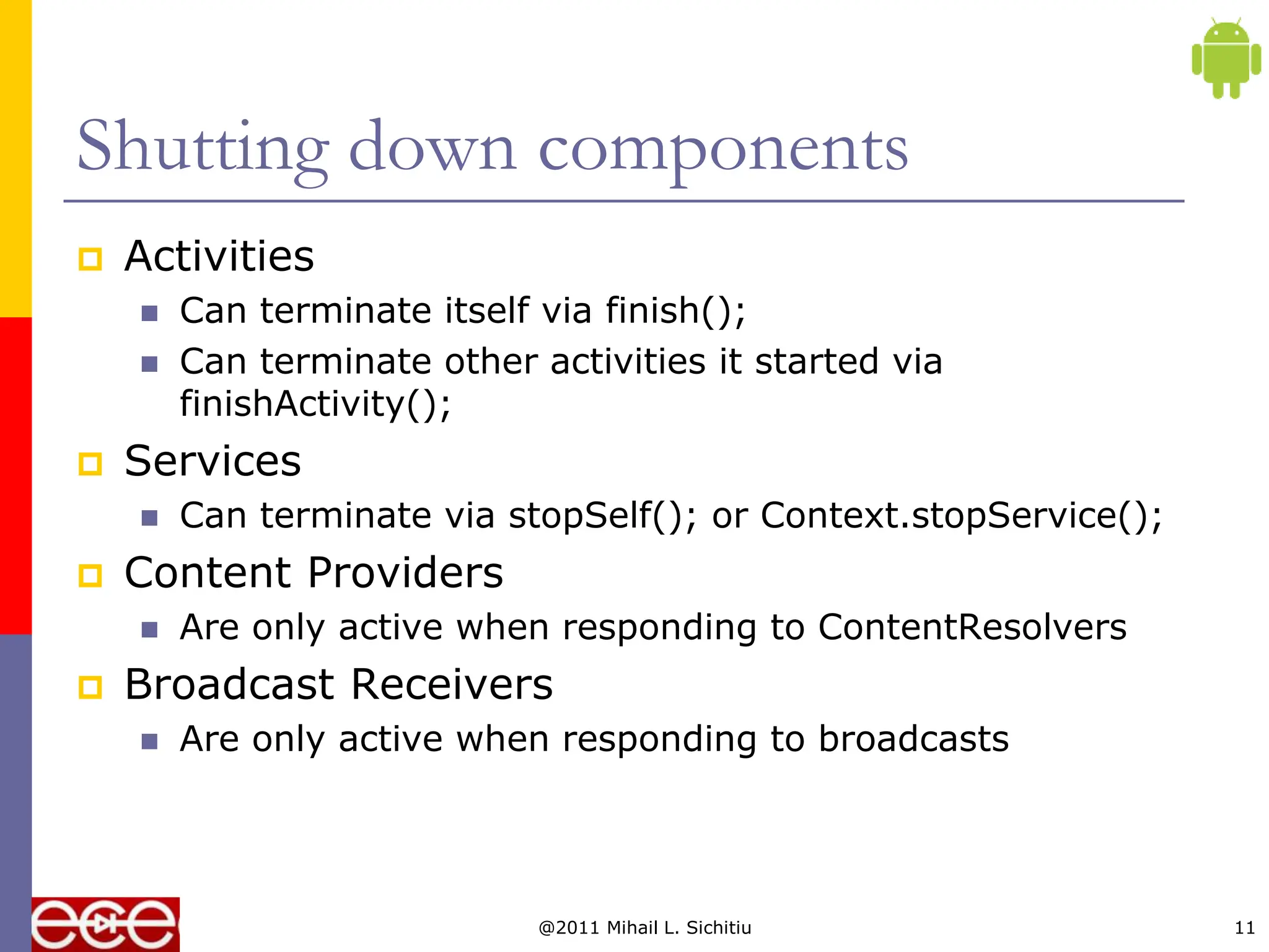 Application Fundamentals Android Introduction Ppt Operating Systems Computer Software And