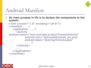 application Fundamentals Android Introduction | PPT