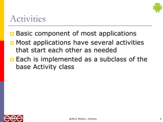 application Fundamentals Android Introduction | PPT | Operating Systems | Computer Software and ...
