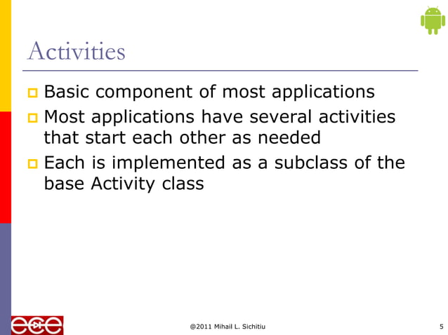 Application Fundamentals Android Introduction Ppt Operating Systems Computer Software And