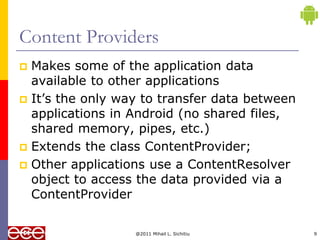 application Fundamentals Android Introduction | PPT