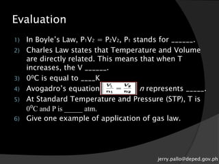 Application gas laws pt | PDF