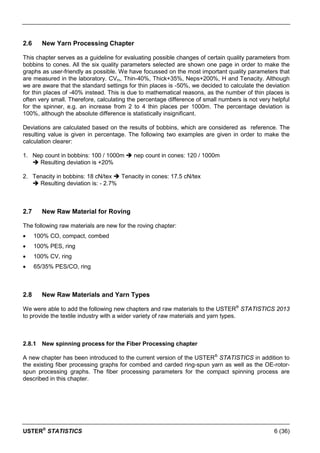 Application handbook uster_statistics_2013 | PDF