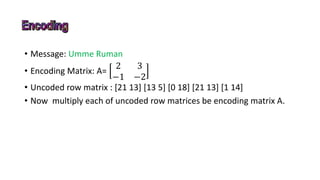 Application if inverse matrix | PPT