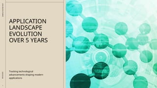 Editable version of the Evolution of the Applicatipn Landscape | PPTX