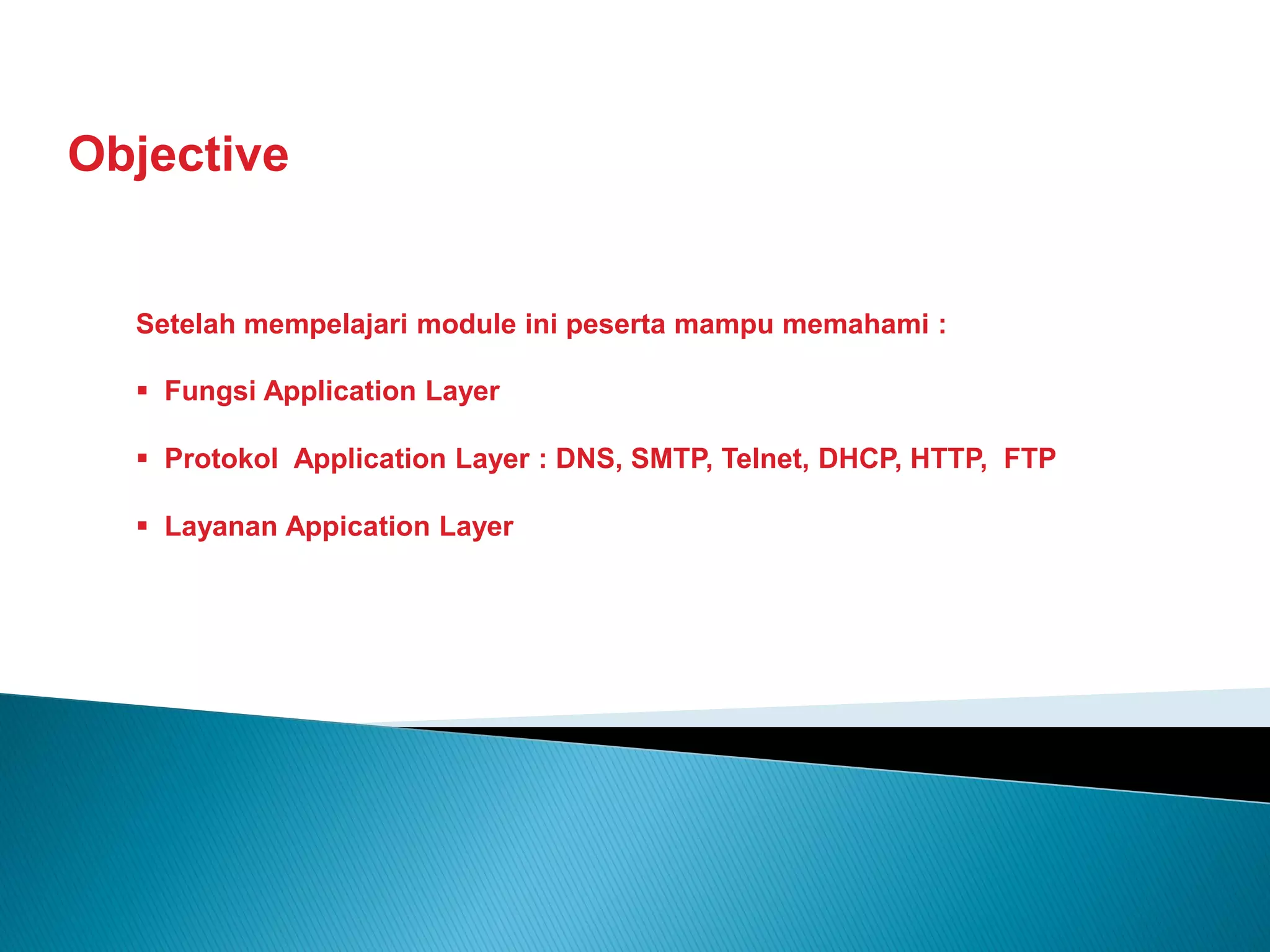 Application Layer | PDF