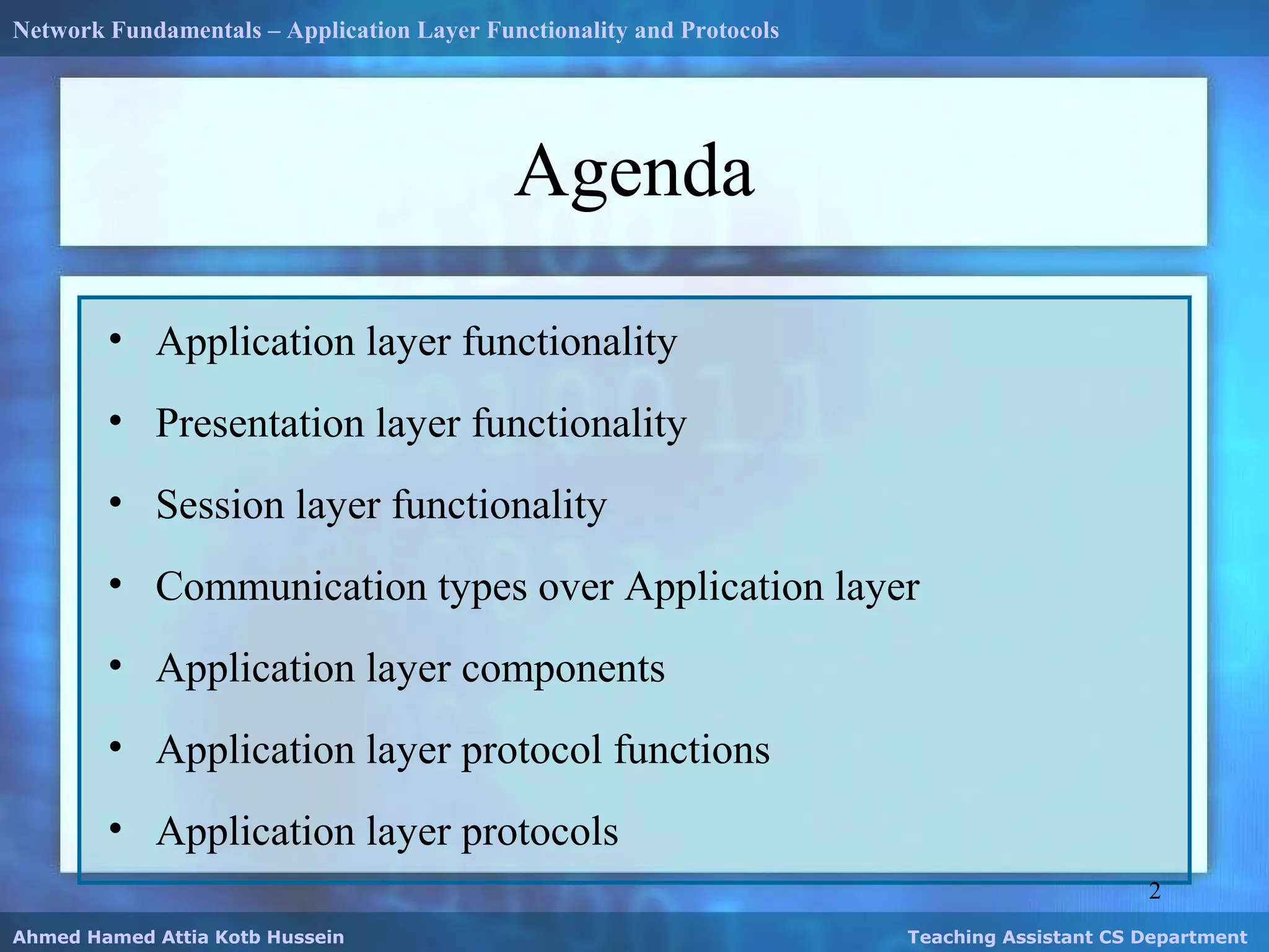 Application layer | PPT