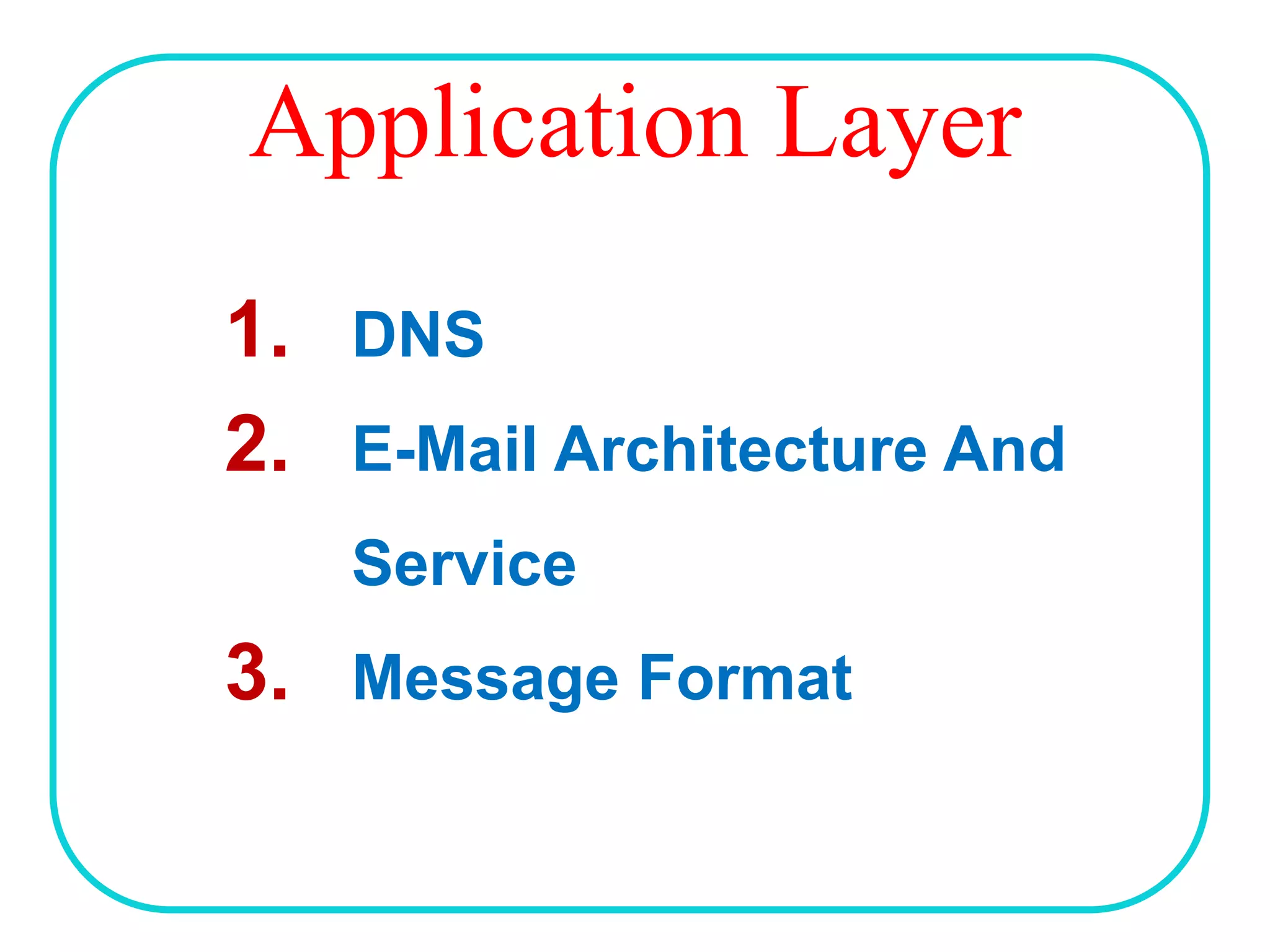 Application layer | PPTX
