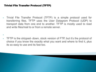 Application layer and protocols of application layer | PPT