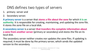 Application layer : DNS | PPTX