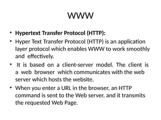 Overview of Application Layer in OSI Model | PPT