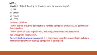 Application Layer in Computer Networks part 1 | PPTX