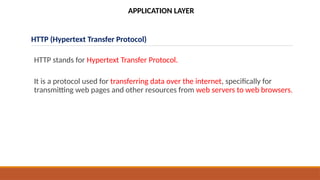 Application Layer in Computer Networks part 1 | PPTX