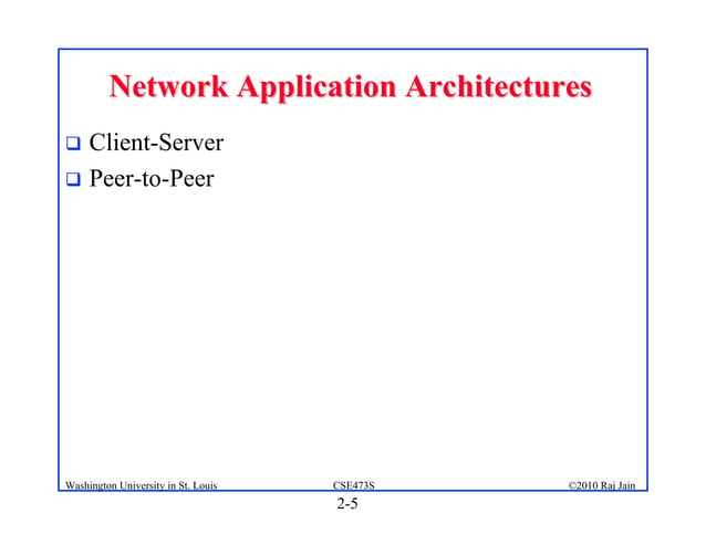 Application layer jain | PPT
