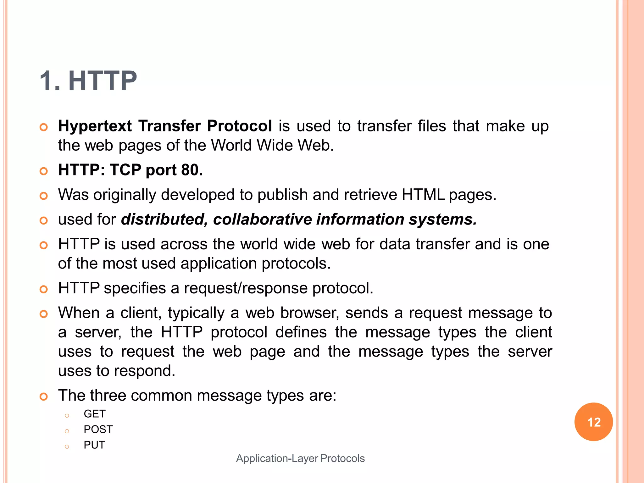 Application Layer Protocol For Iotpptx Computer Networking Computing