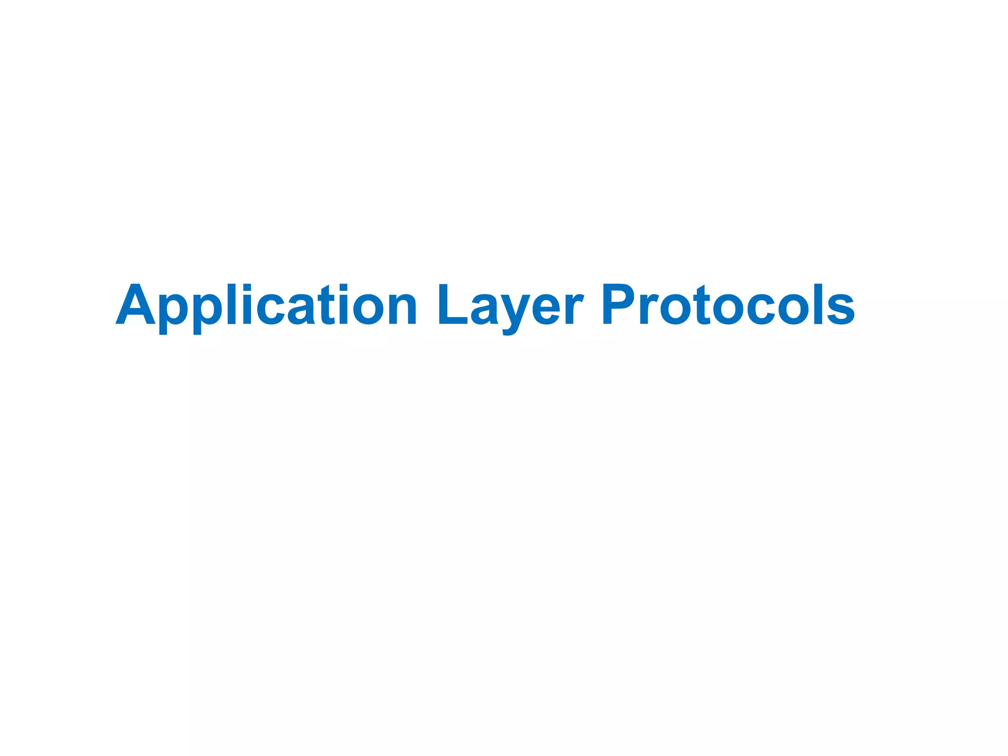 Application Layer Protocols Ppt Email Internet