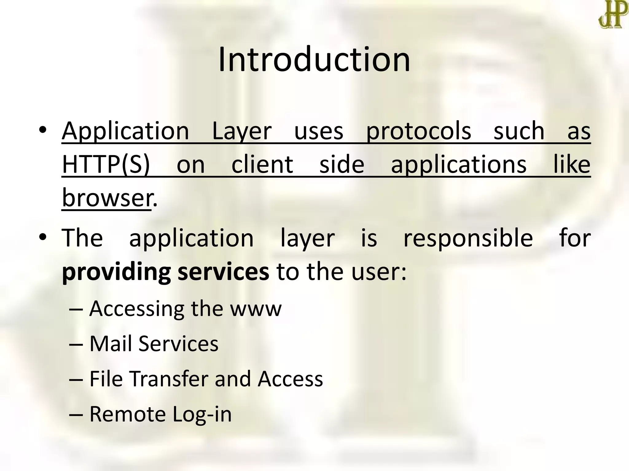 Remote Login and File Transfer Protocols | PPTX