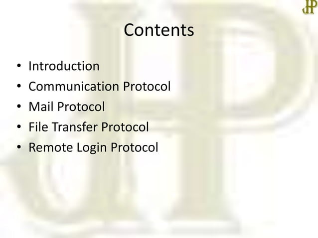 Remote Login and File Transfer Protocols | PPTX | Email | Internet