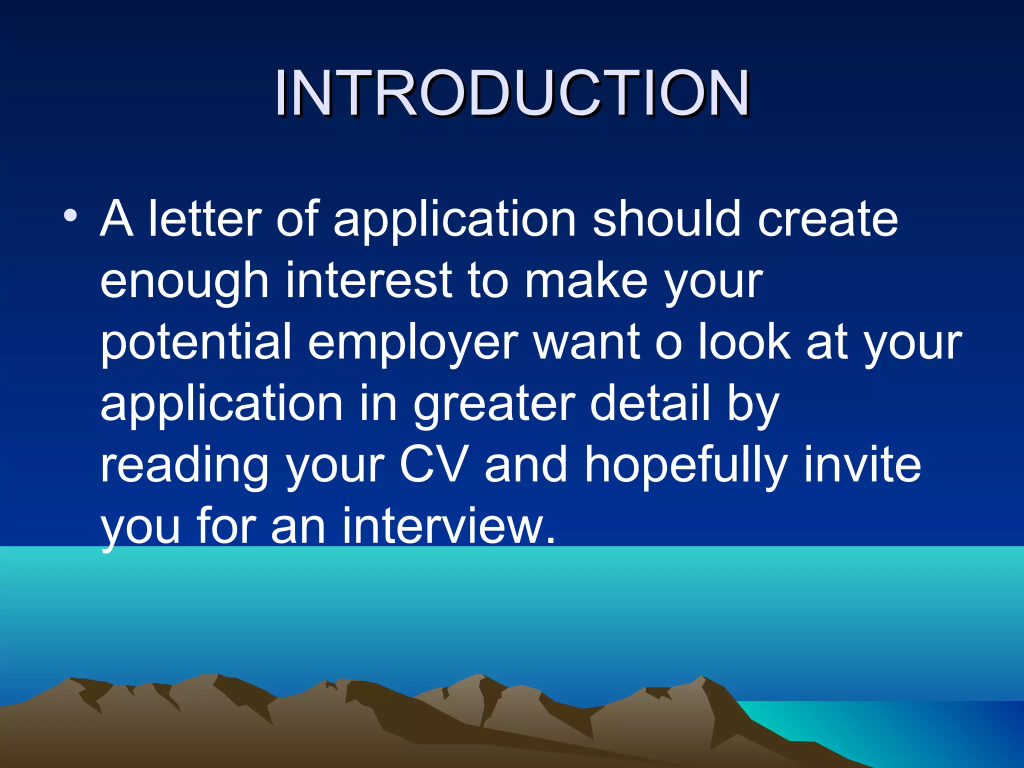 Application letter | PPT