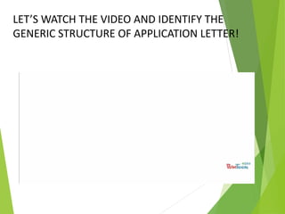 Application letter | PPTX