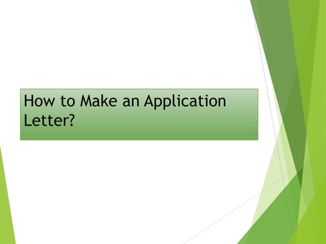 Application letter | PPT