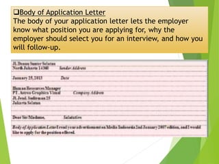 Application letter | PPTX