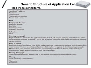 Application letter | PPT