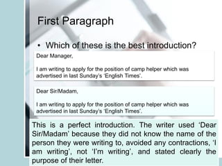 Application letter | PPT