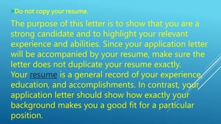 Application Letter for 12th grade Indonesia | PPTX