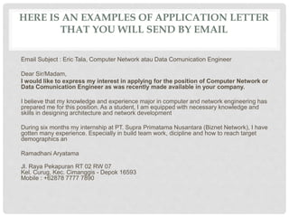 APPLICATION LETTER for Vocational Subject.pptx